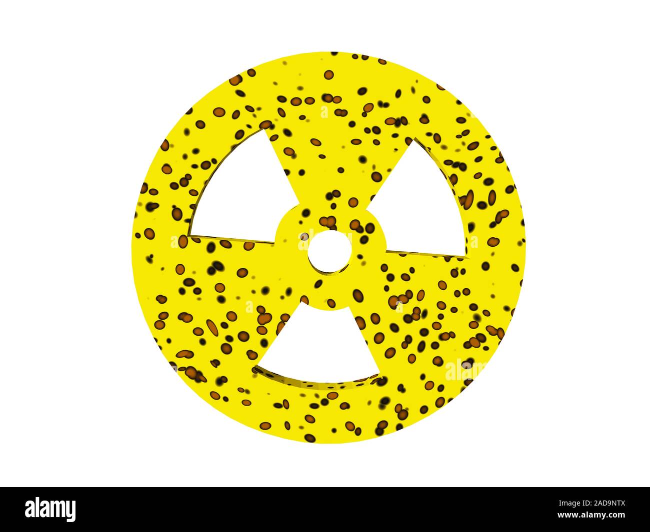 yellow black pictogram for radioactive Stock Photo - Alamy