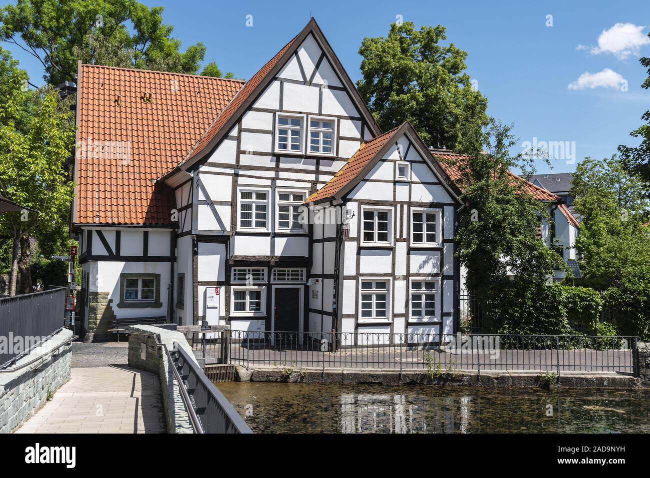 tourist information, historic half-timbered house, Soest, Germany ...