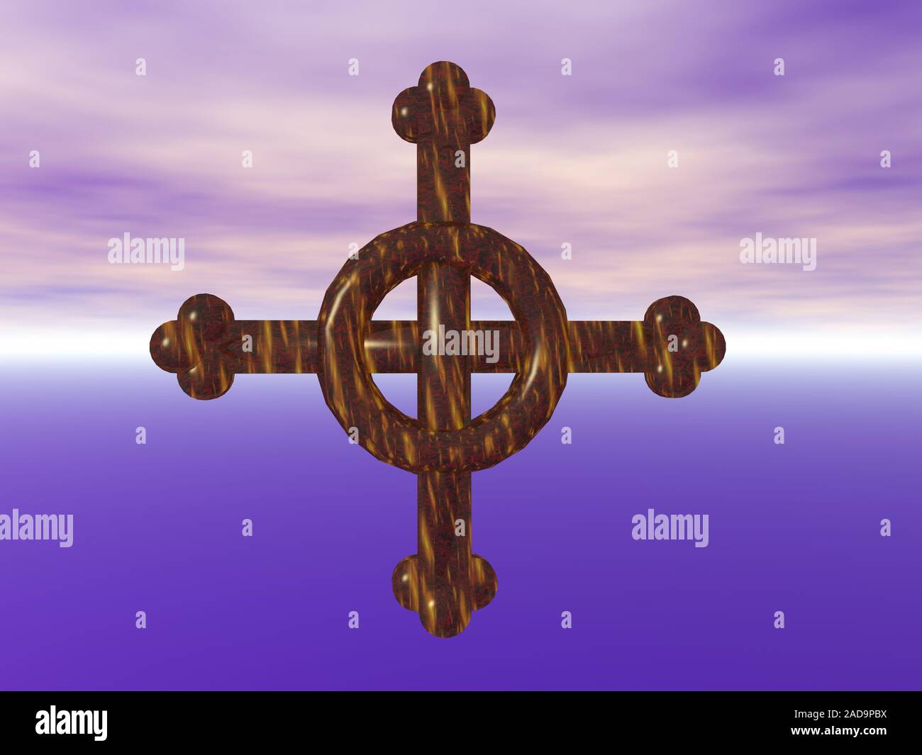 metallic cross in the sky Stock Photo - Alamy