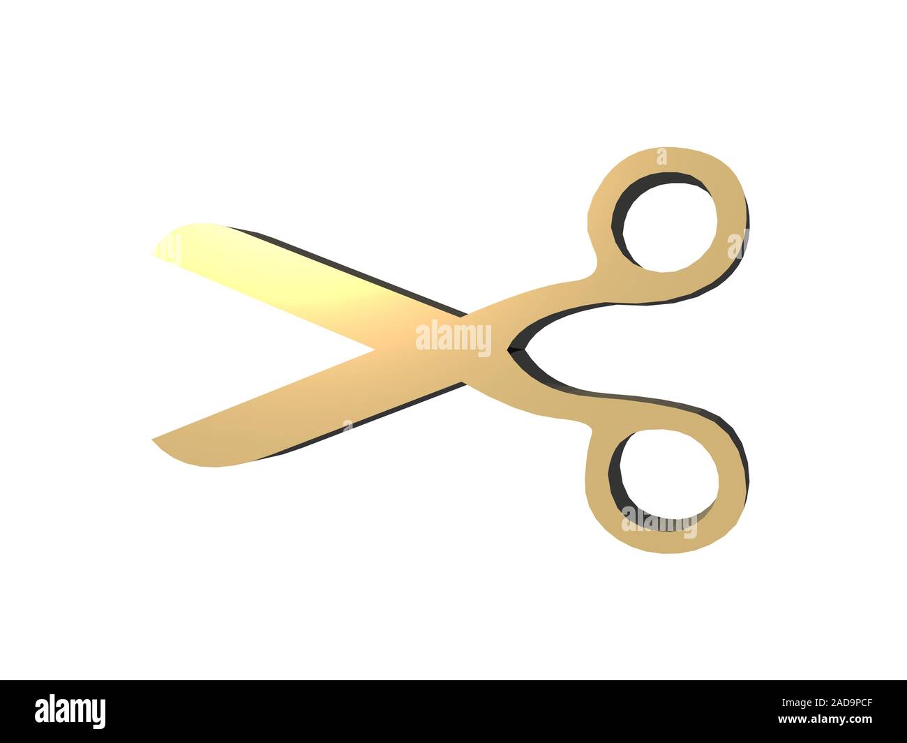 golden tailor scissors Stock Photo - Alamy