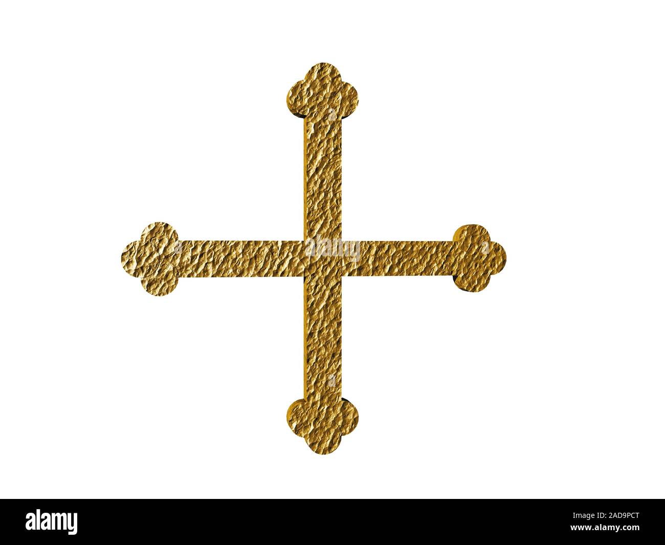 golden ornamental cruz Stock Photo - Alamy