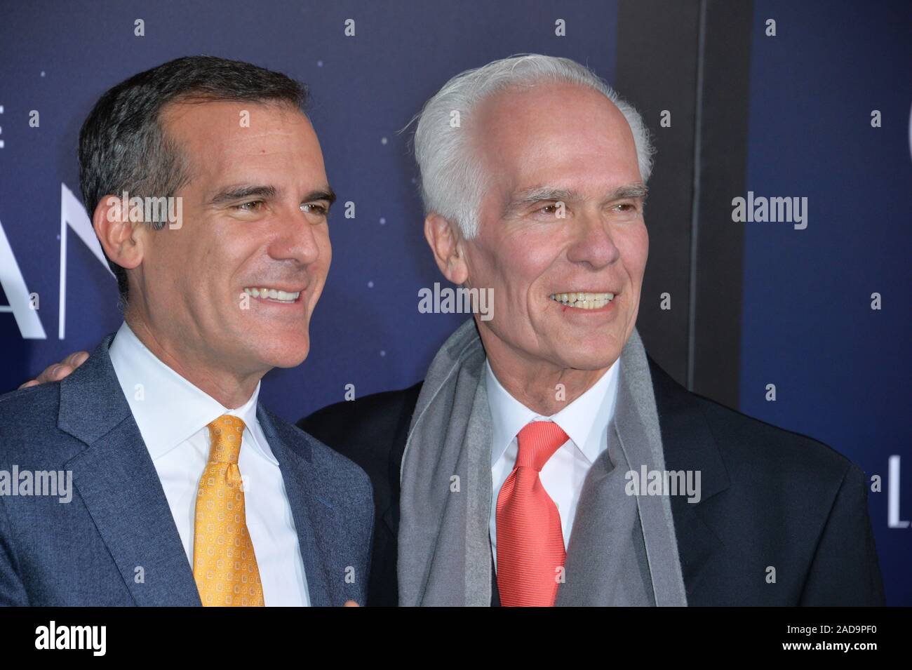 Los Angeles Mayor Eric Garcetti & father Gil Garcetti at the Los ...