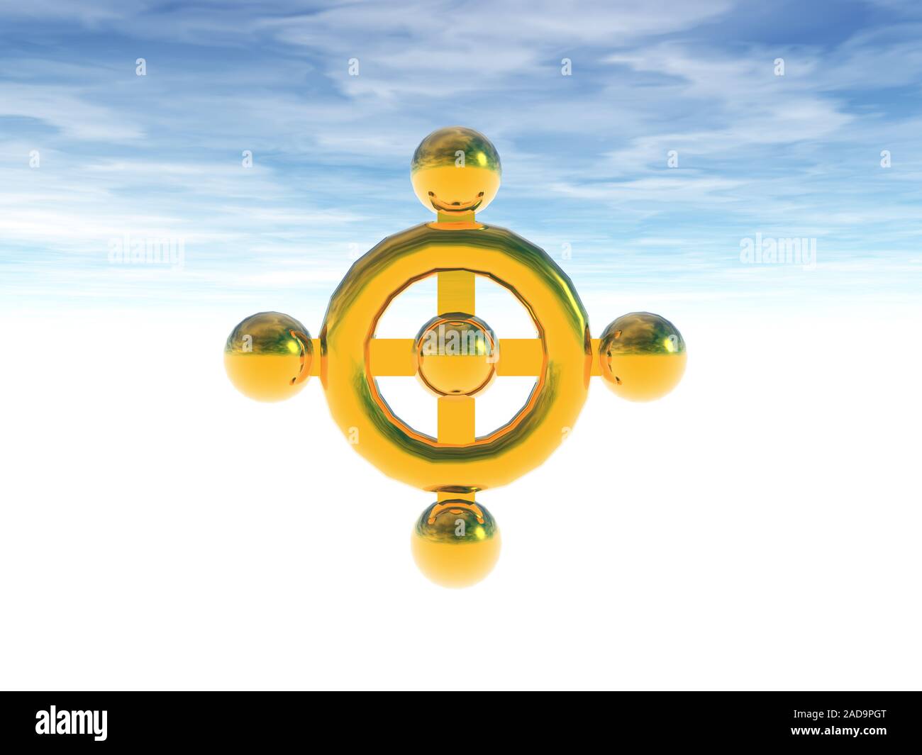 metallic cross in the sky Stock Photo - Alamy