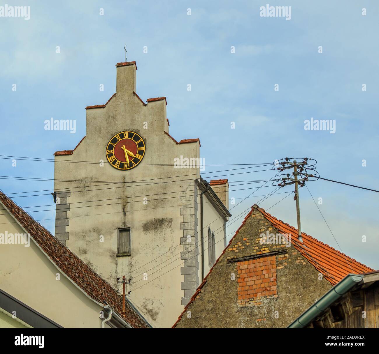 Church St. Laurentius Riedheim, Hilzingen-Riedheim Stock Photo - Alamy