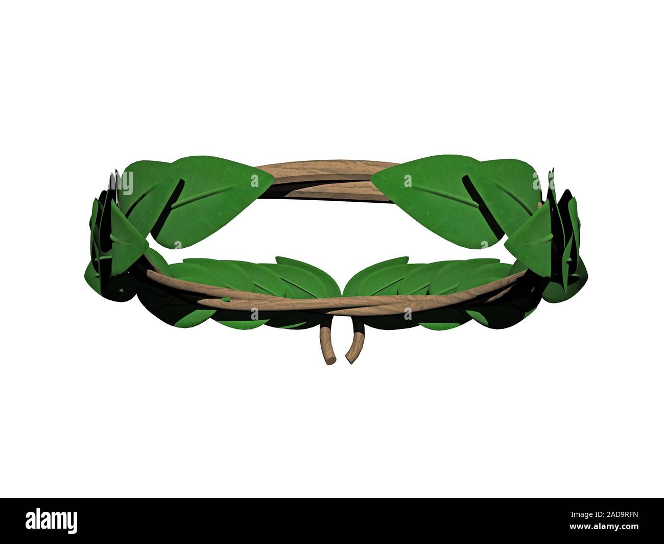 green laurel wreath Stock Photo - Alamy