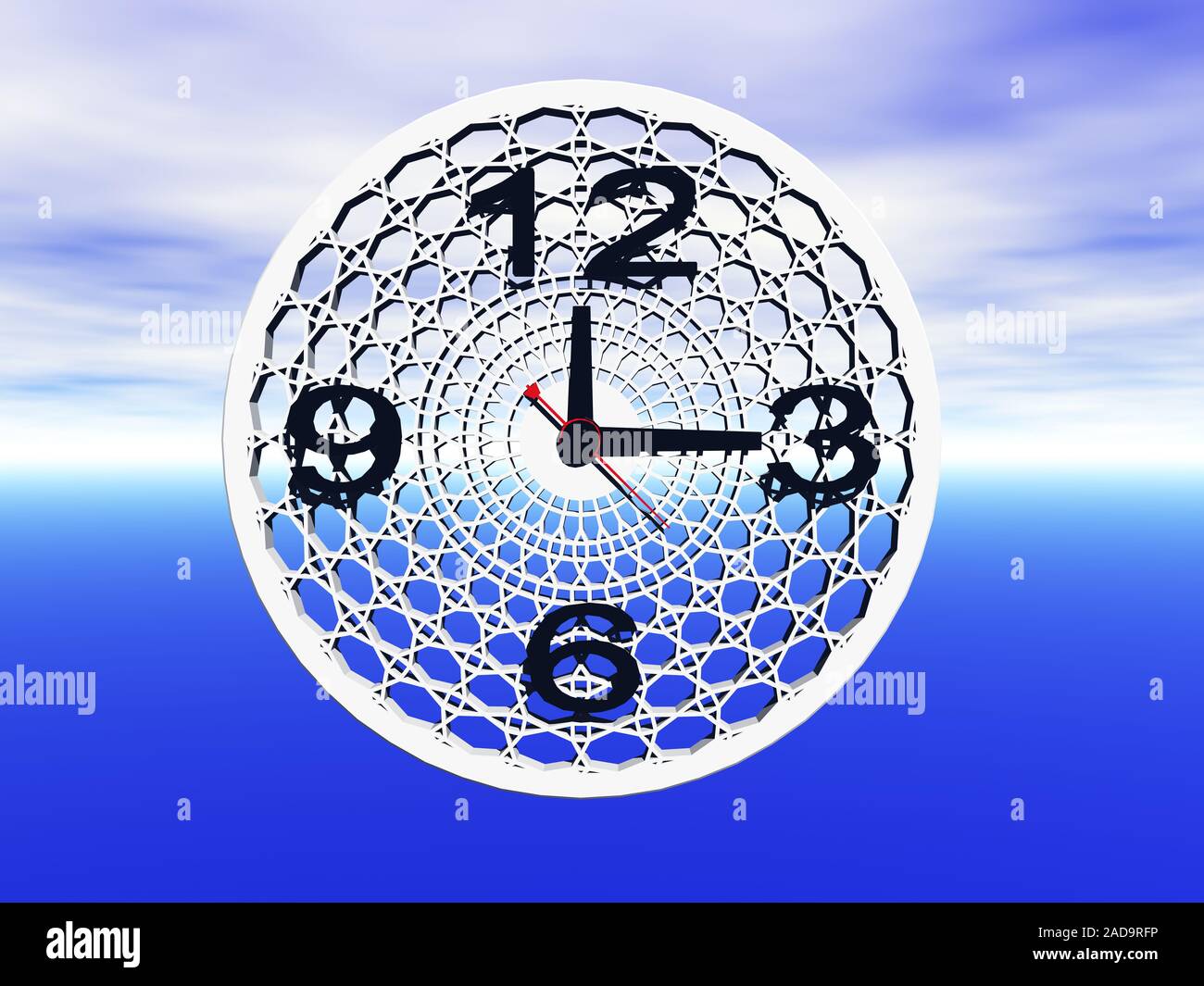 curved metallic clock Stock Photo - Alamy