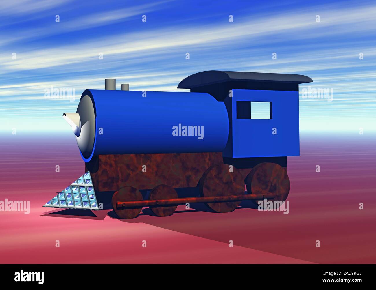 Blue locomotive hi-res stock photography and images - Alamy