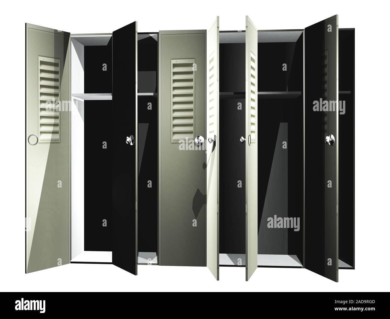 Locker cabinets Cut Out Stock Images & Pictures - Alamy