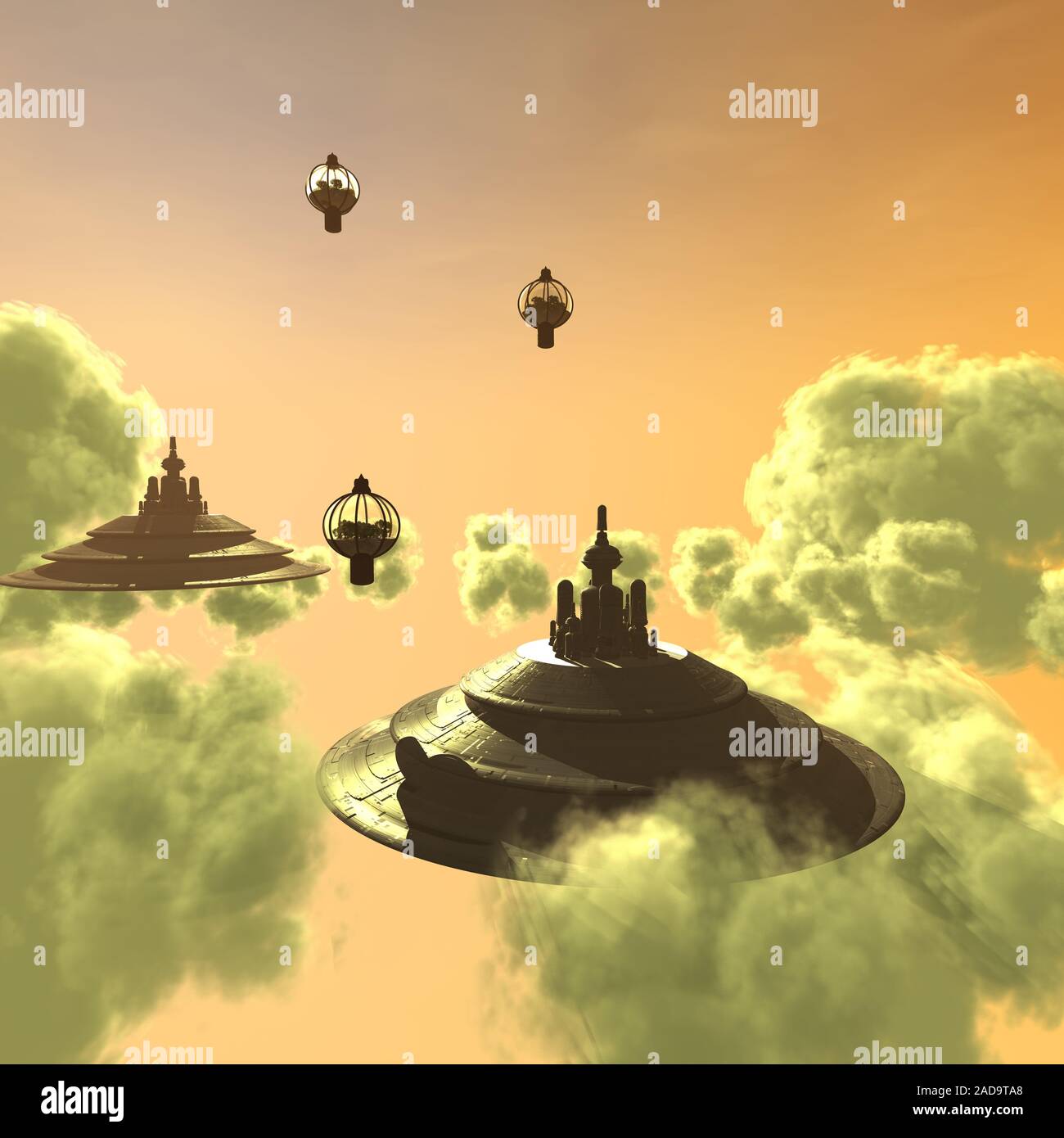 City in the sky hi-res stock photography and images - Alamy