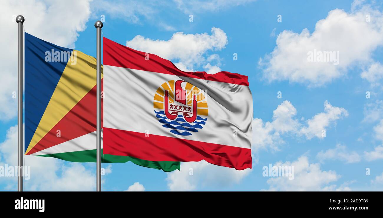 French polynesia seychelles flag hi-res stock photography and images ...