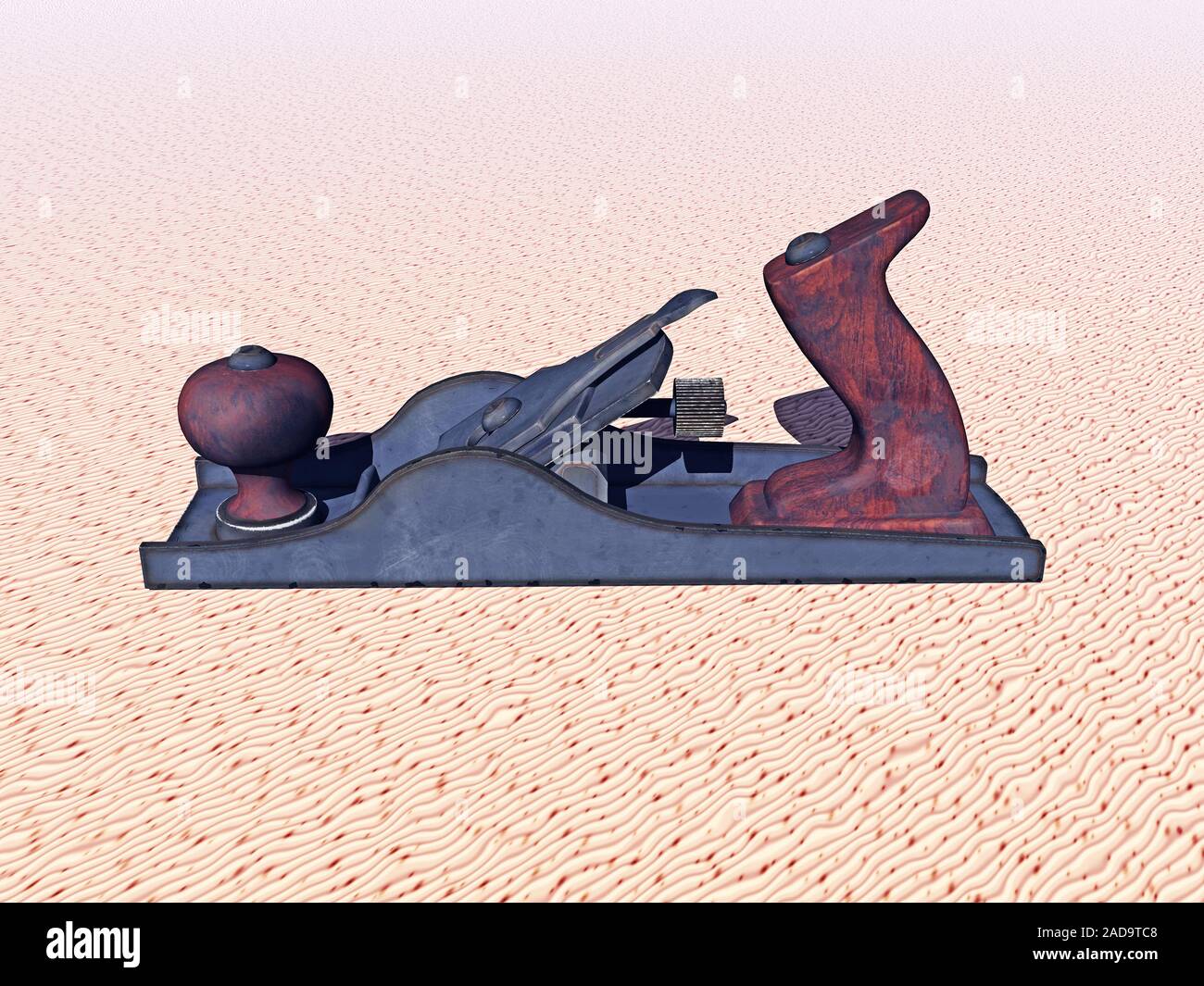 Planer with wooden handle and blade Stock Photo - Alamy