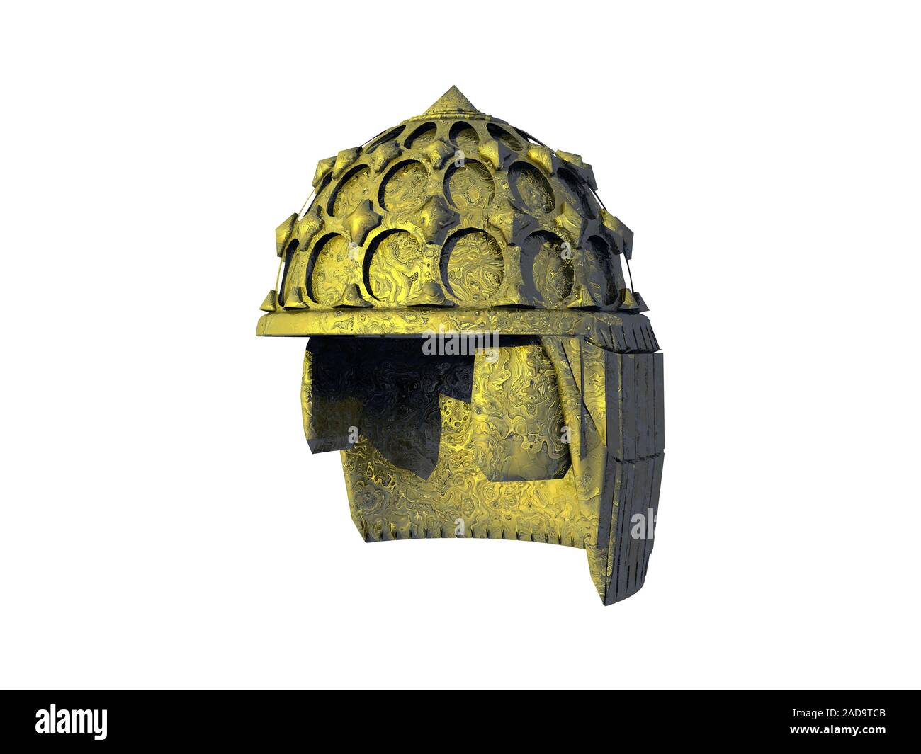 golden military helmet Stock Photo - Alamy