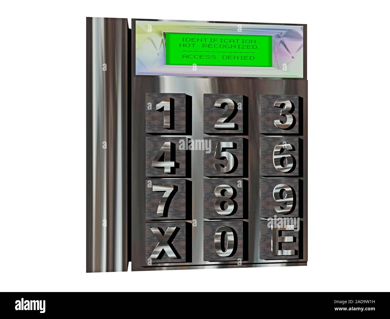 Card reader with buttons Stock Photo - Alamy