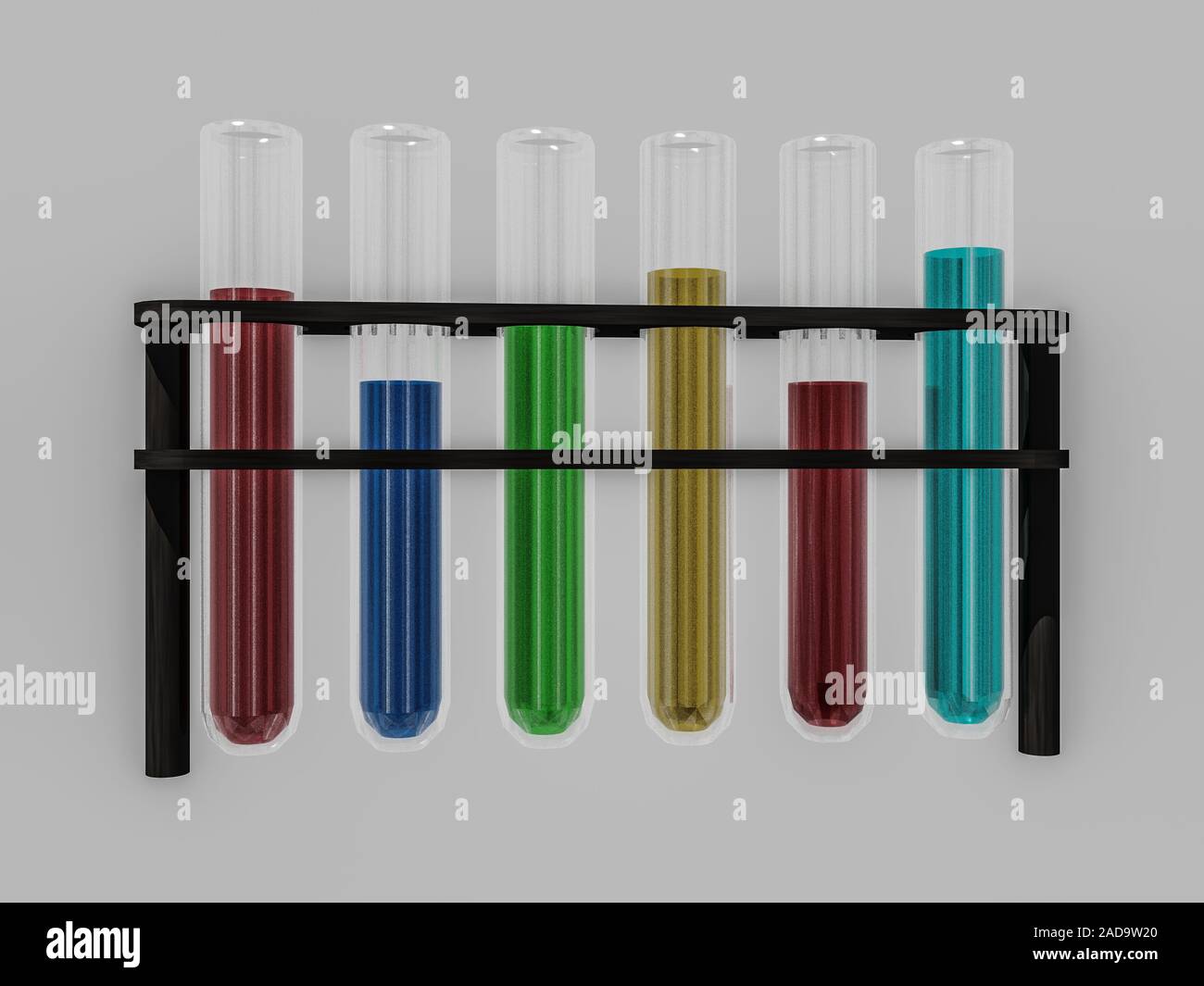 Test tubes in the stand Stock Photo - Alamy