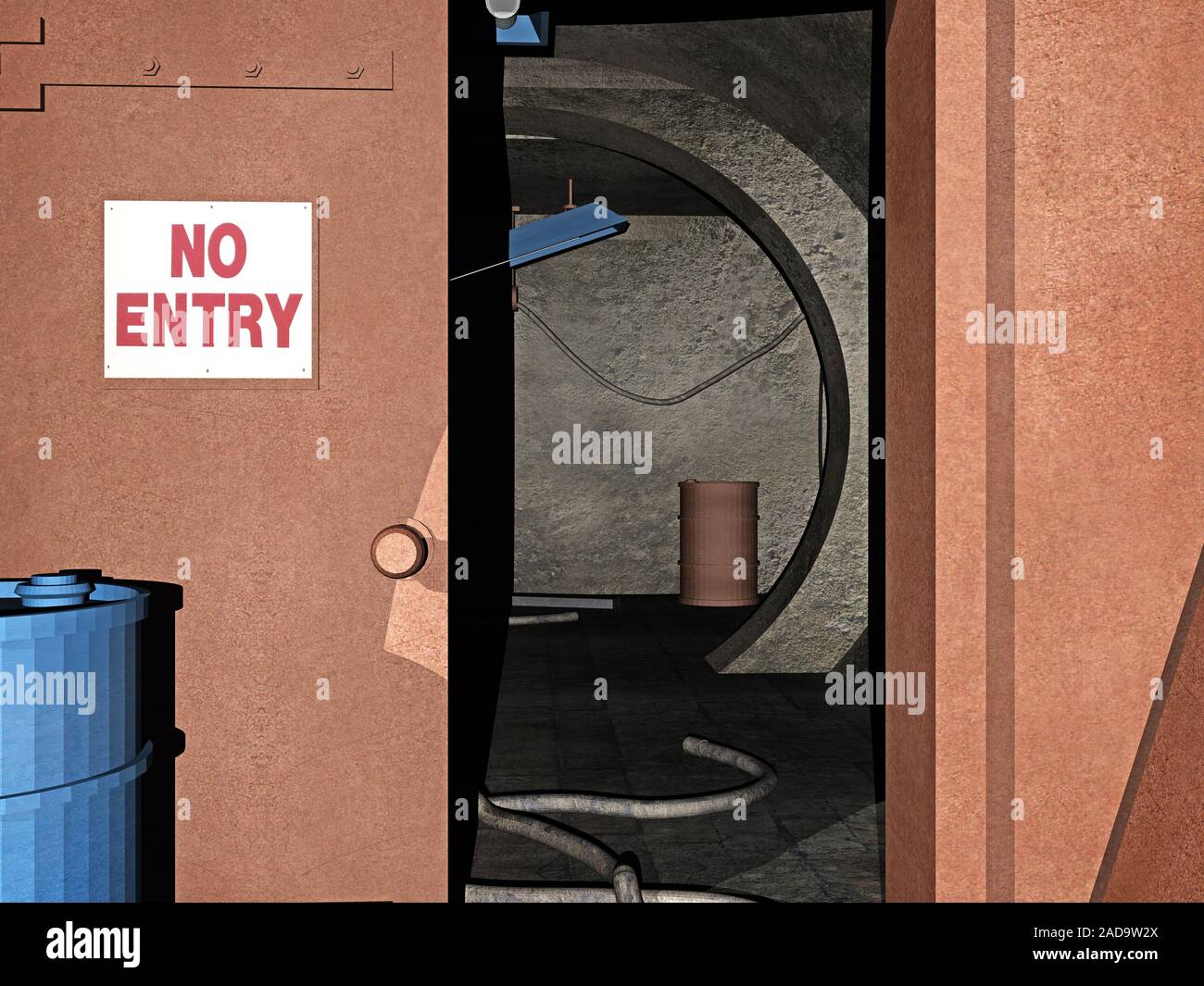 Bay in old factory Stock Photo - Alamy