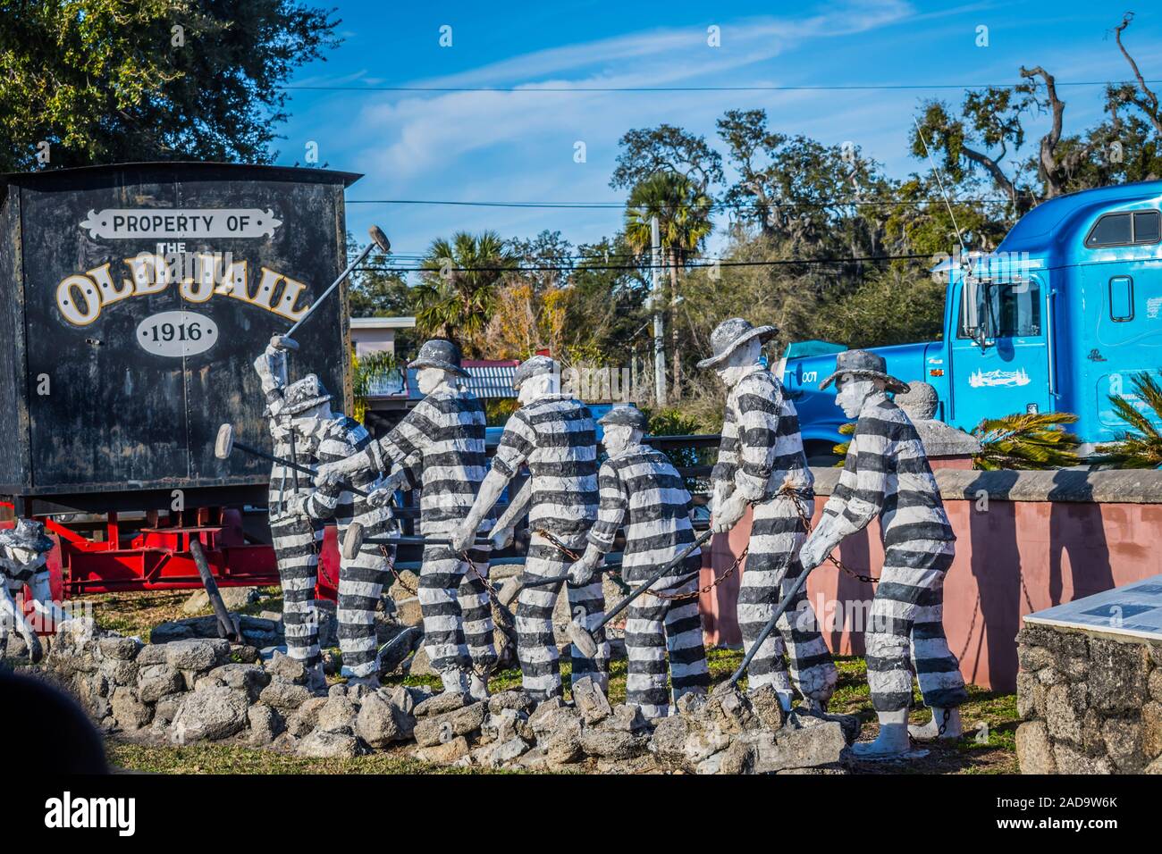 A preserve historic jail museum in St Augustine, Florida Stock Photo ...