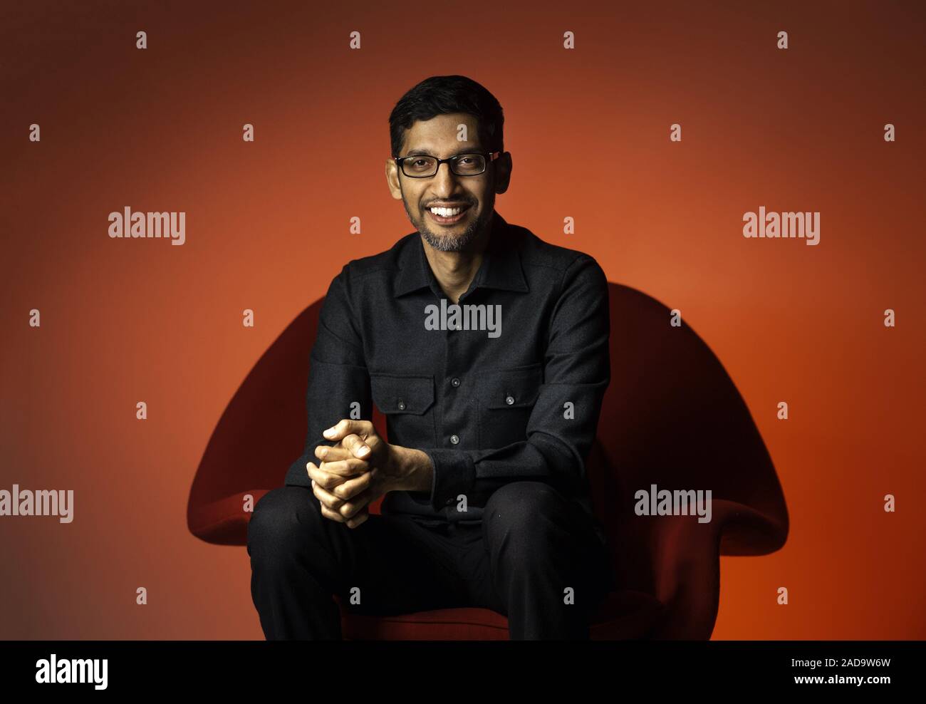 Mountain View, USA. 3rd Dec, 2019. Google CEO SUNDAR PICHAI sits for a ...