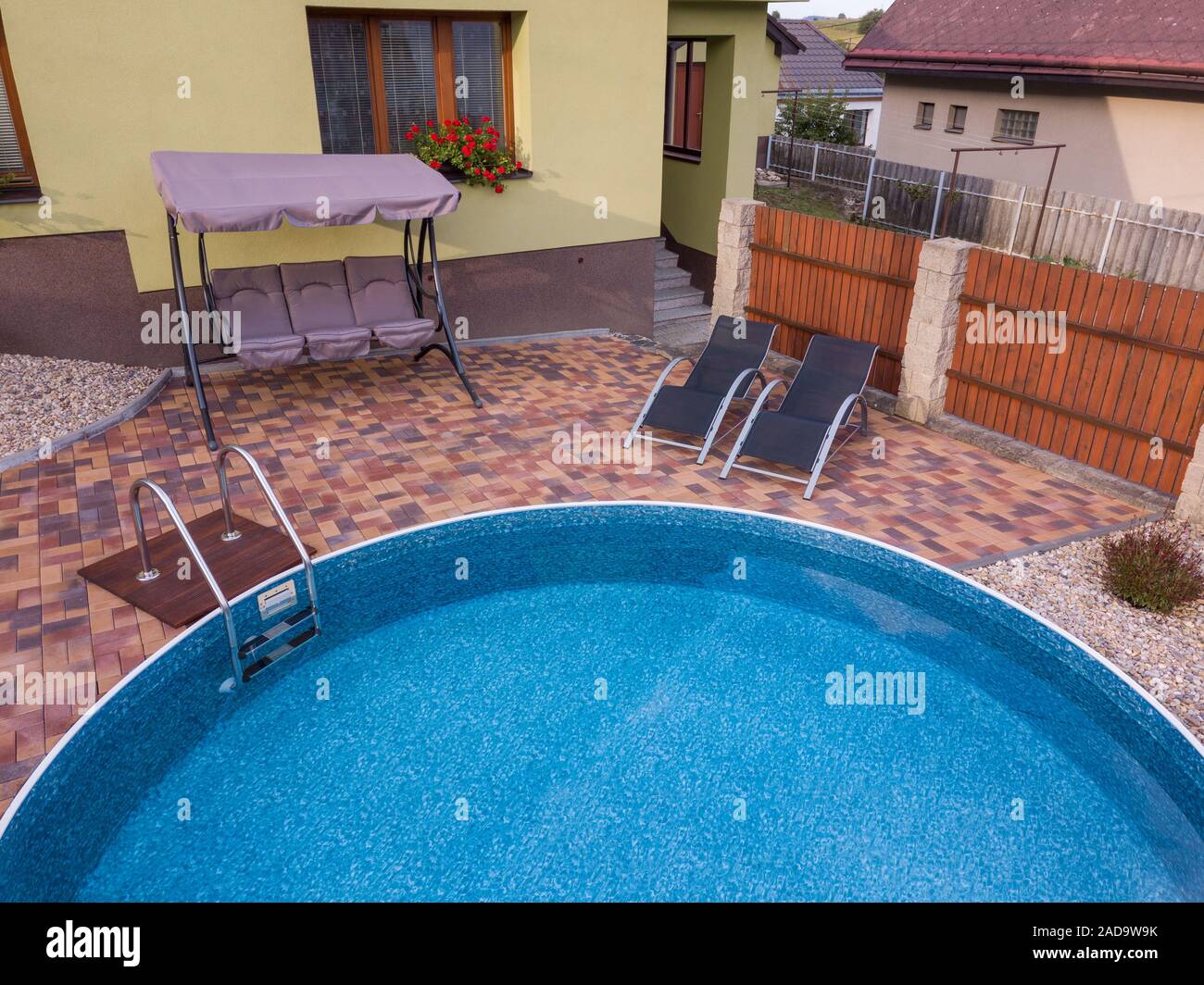 small home swimming pool Stock Photo - Alamy