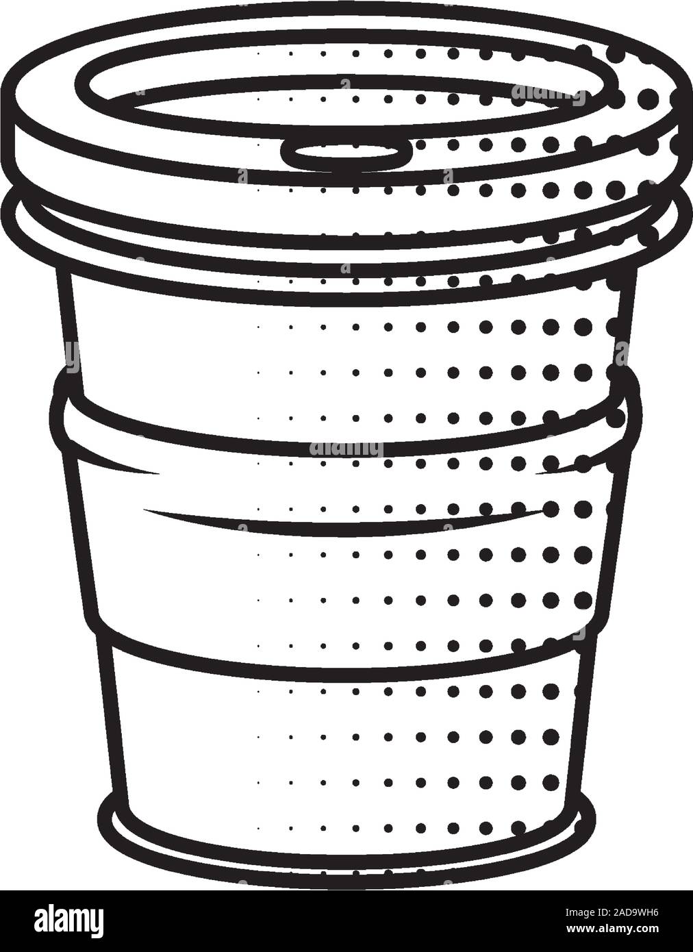 delicious coffee in plastic container icon Stock Vector Image & Art - Alamy