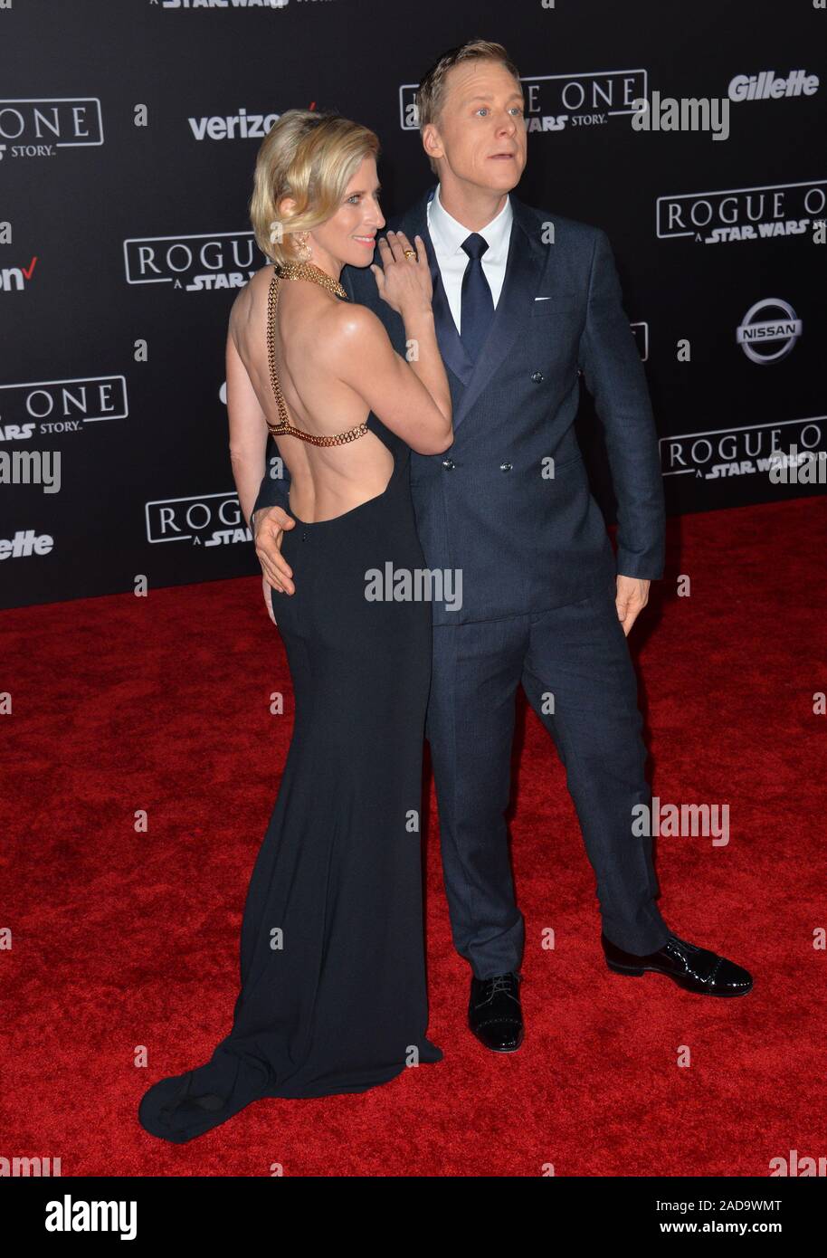 Actor Alan Tudyk & wife Charissa Barton at the world premiere of "Rogue ...