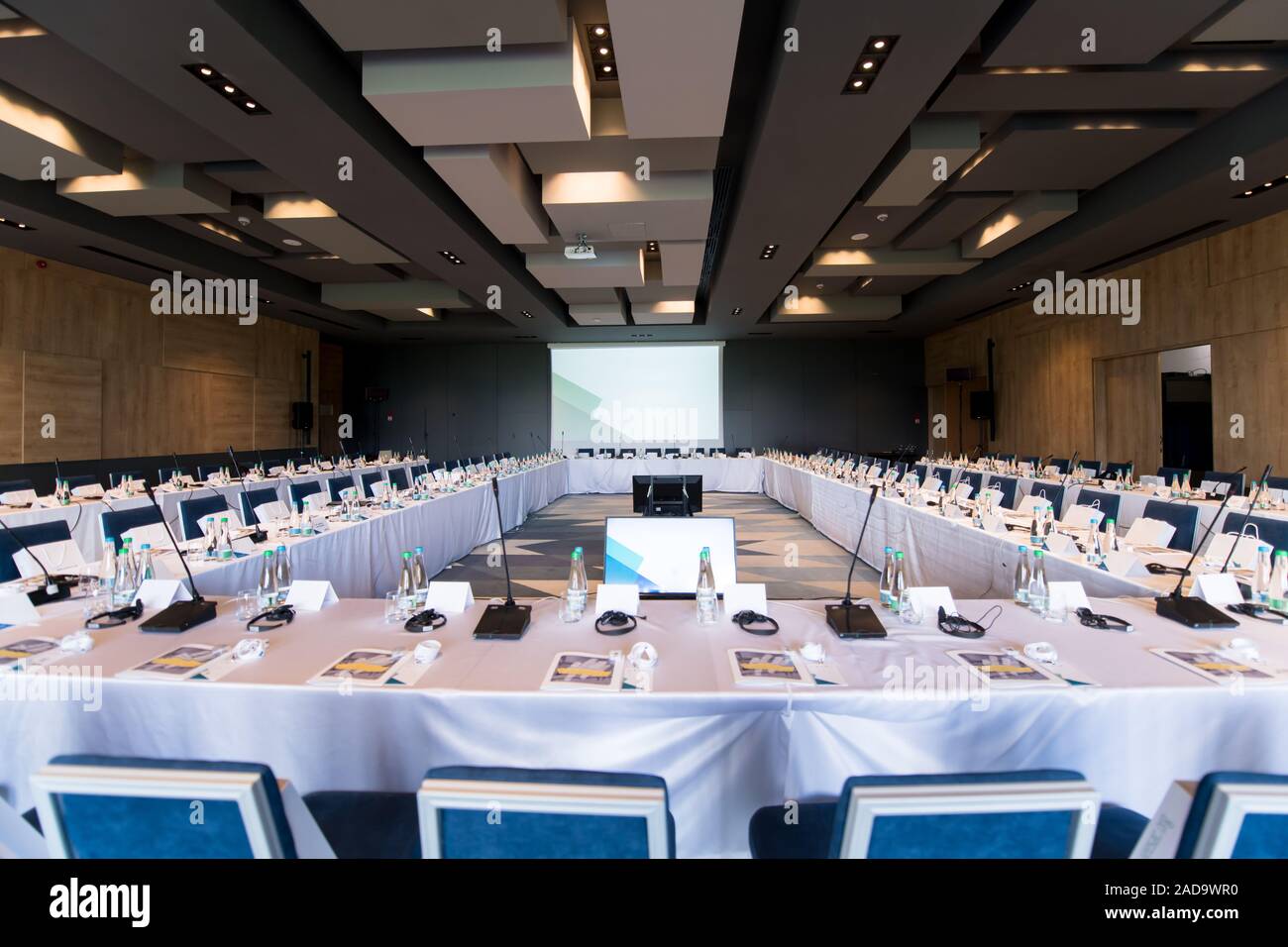 interior of big modern conference room Stock Photo - Alamy