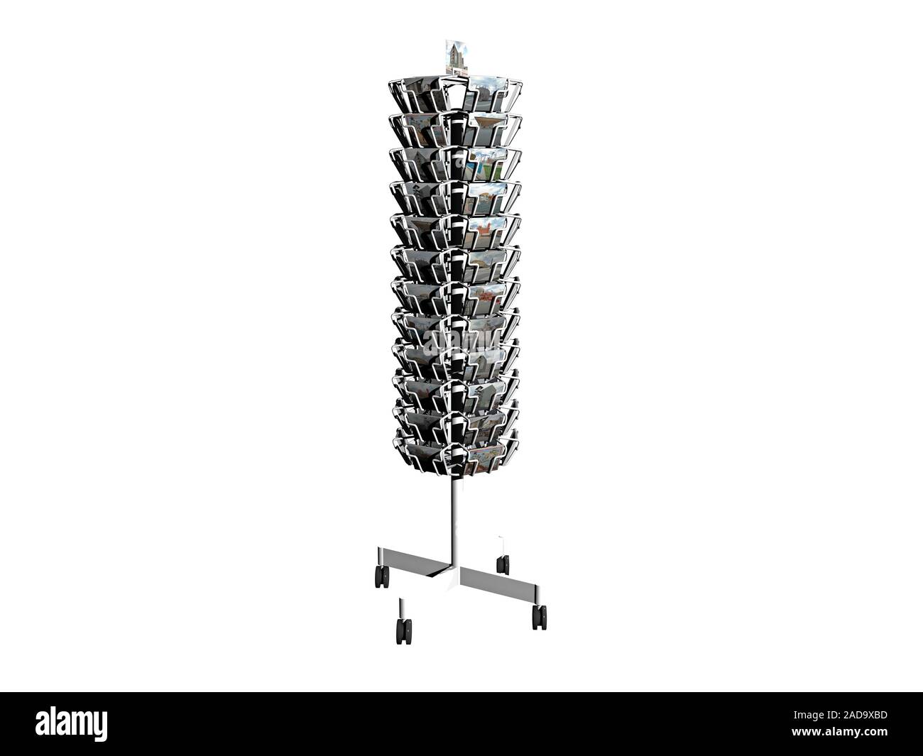 Postcard stand with cards Stock Photo - Alamy