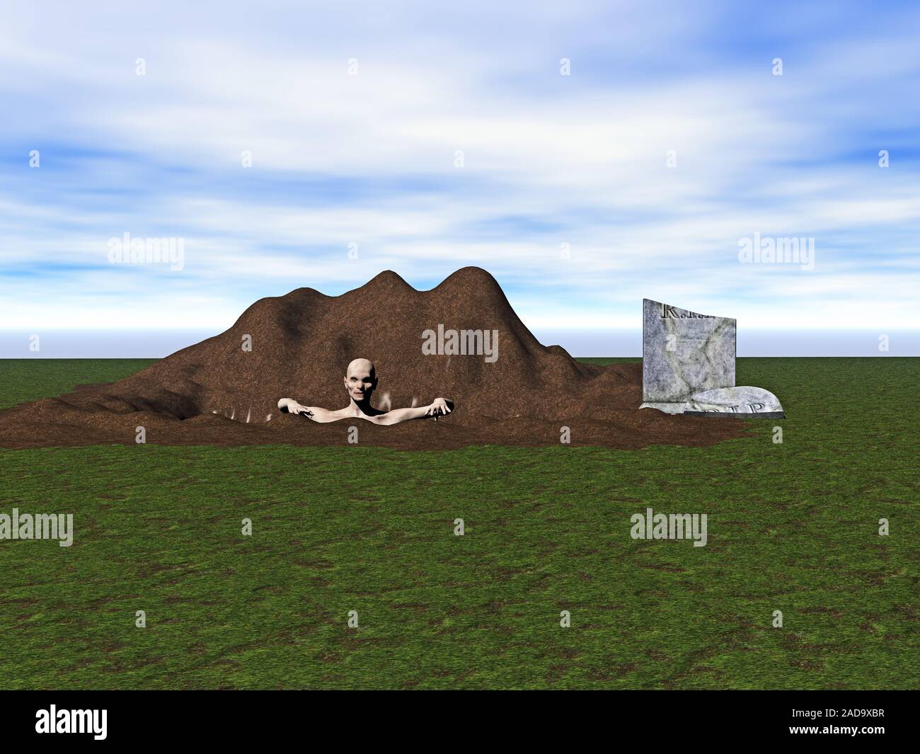 Zombie grave hi-res stock photography and images - Alamy