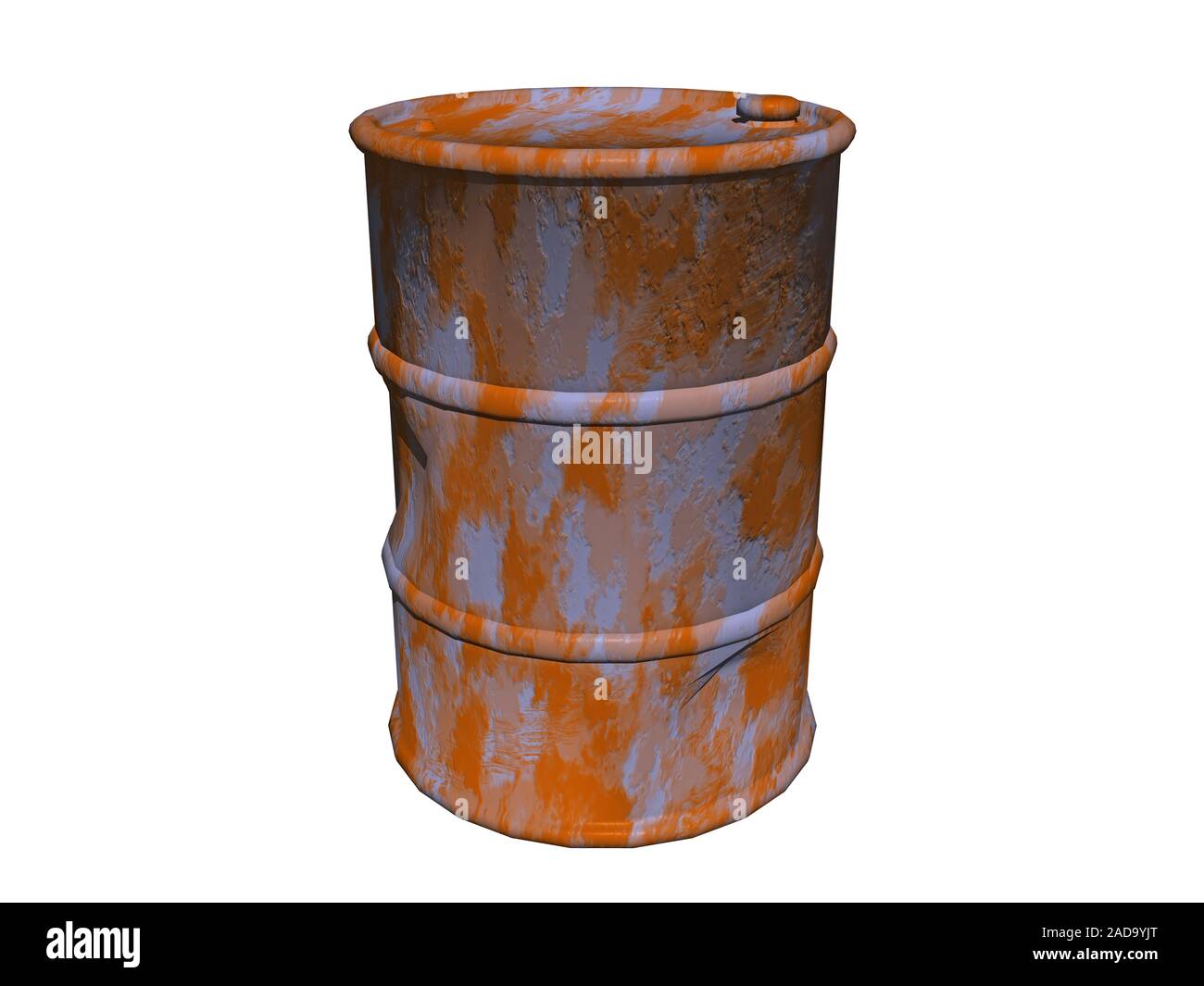 old rusty oil barrel Stock Photo - Alamy