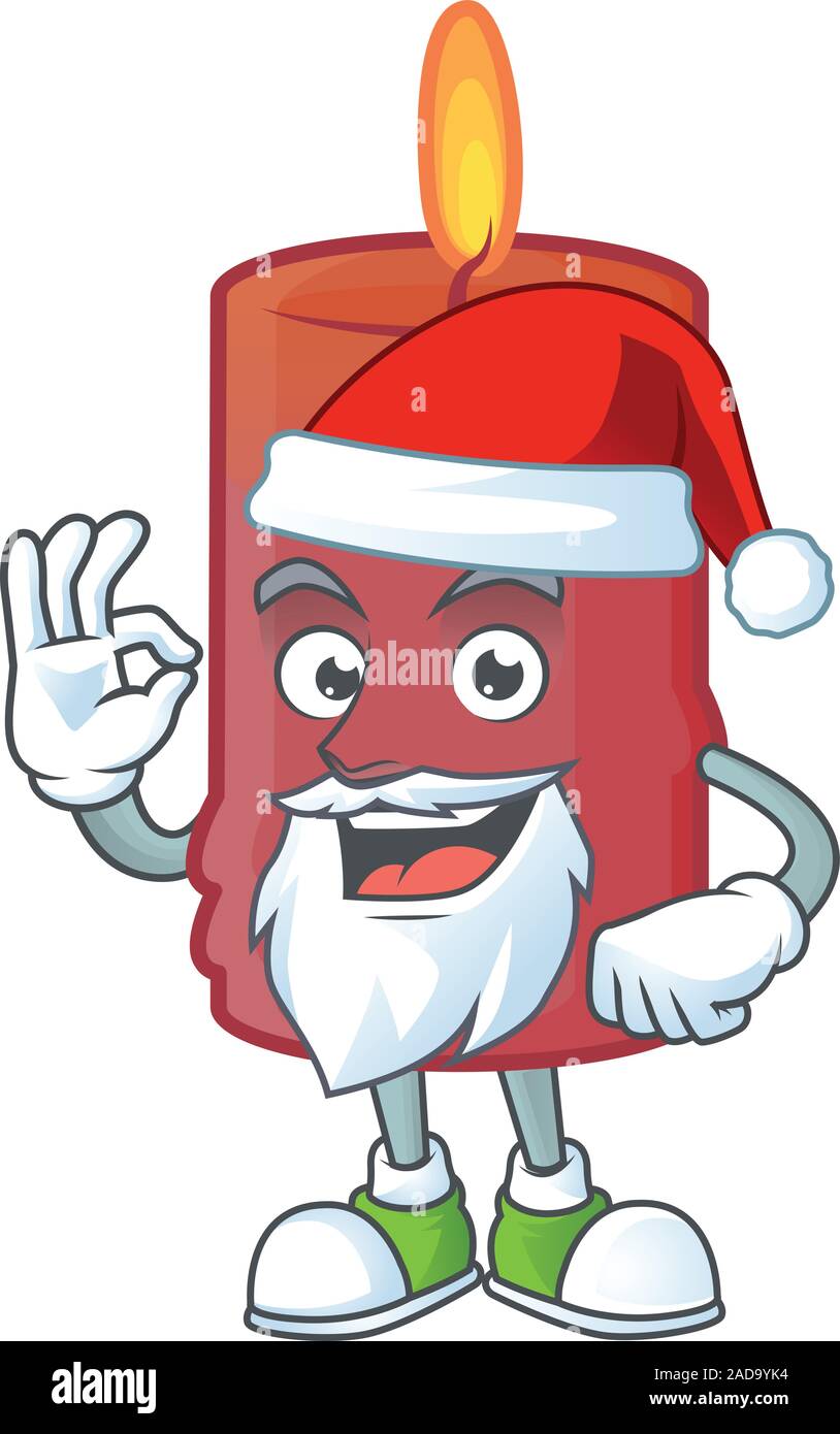 Santa candlestick Stock Vector Images - Alamy
