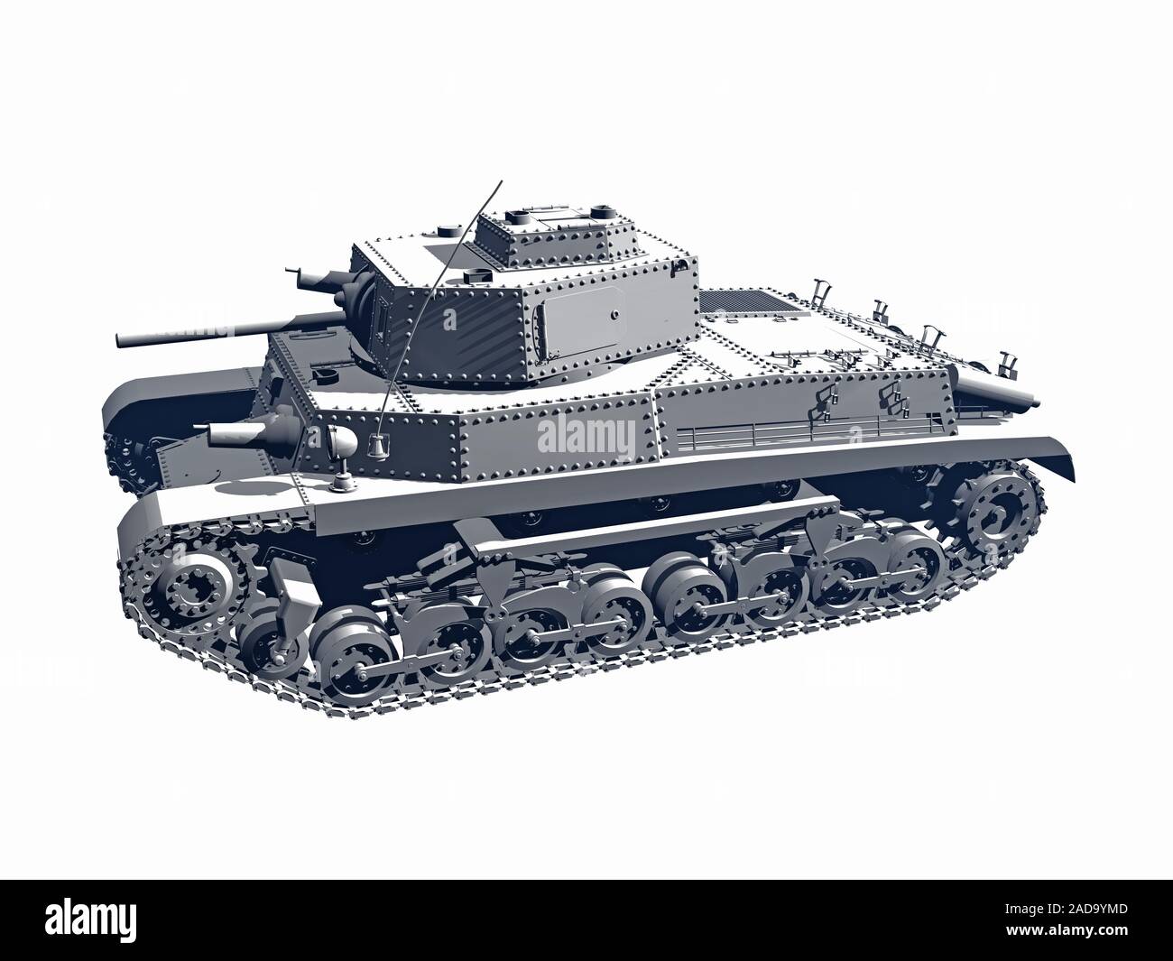 old tank with turret Stock Photo - Alamy