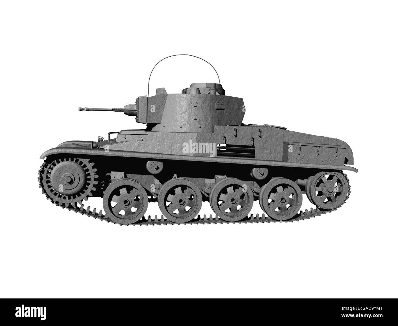 old tank with turret Stock Photo - Alamy