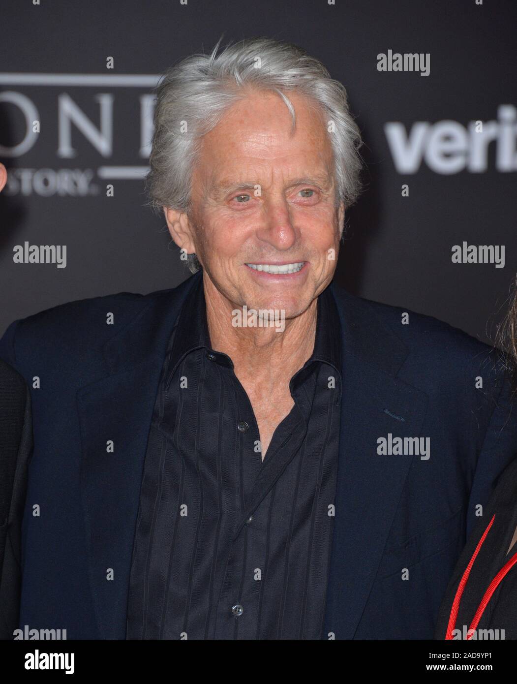 Actor Michael Douglas at the world premiere of "Rogue One: A Star Wars ...