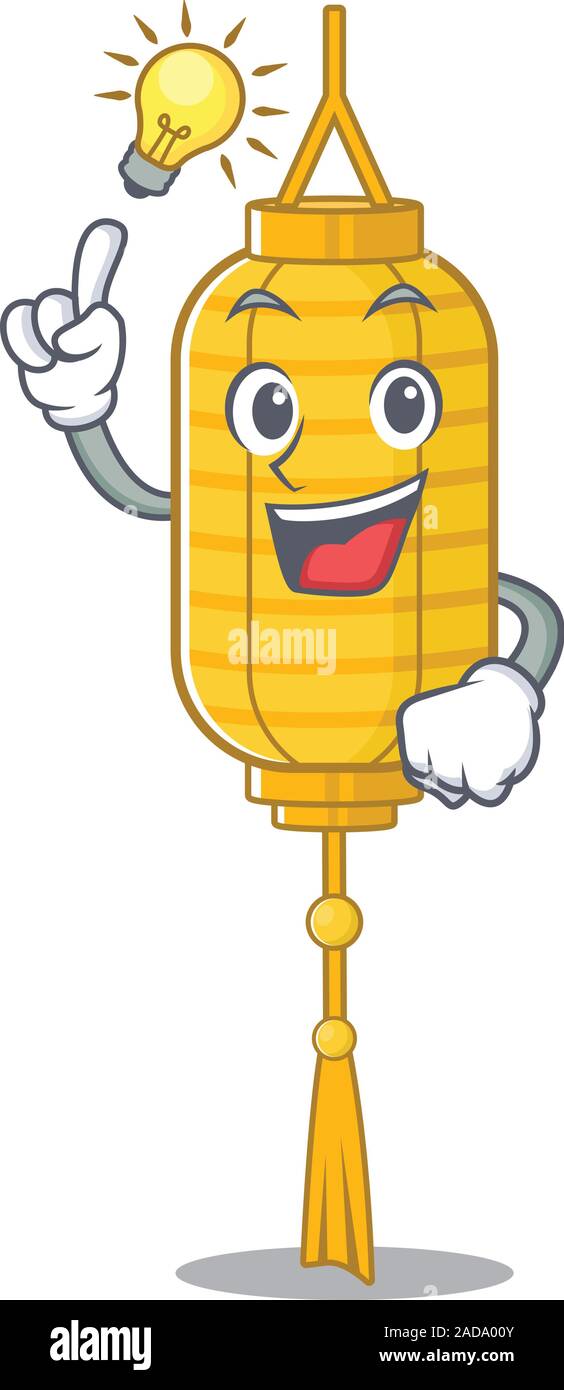 Have an idea cute lamp hanging on a cartoon style Stock Vector Image ...