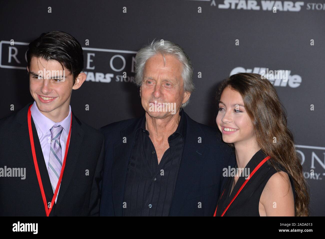 Actor Michael Douglas with children Dylan & Carys at the world premiere ...