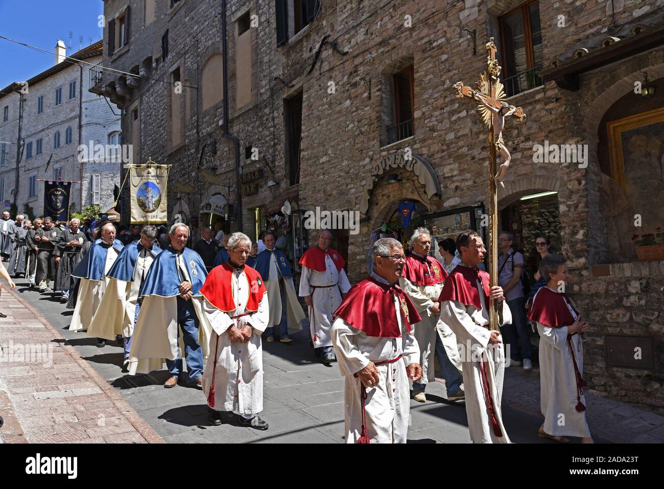 christian procession, old city, Assisi, Italy, Europe Stock Photo - Alamy