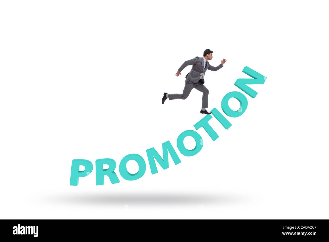 Employee in career promotion concept Stock Photo - Alamy