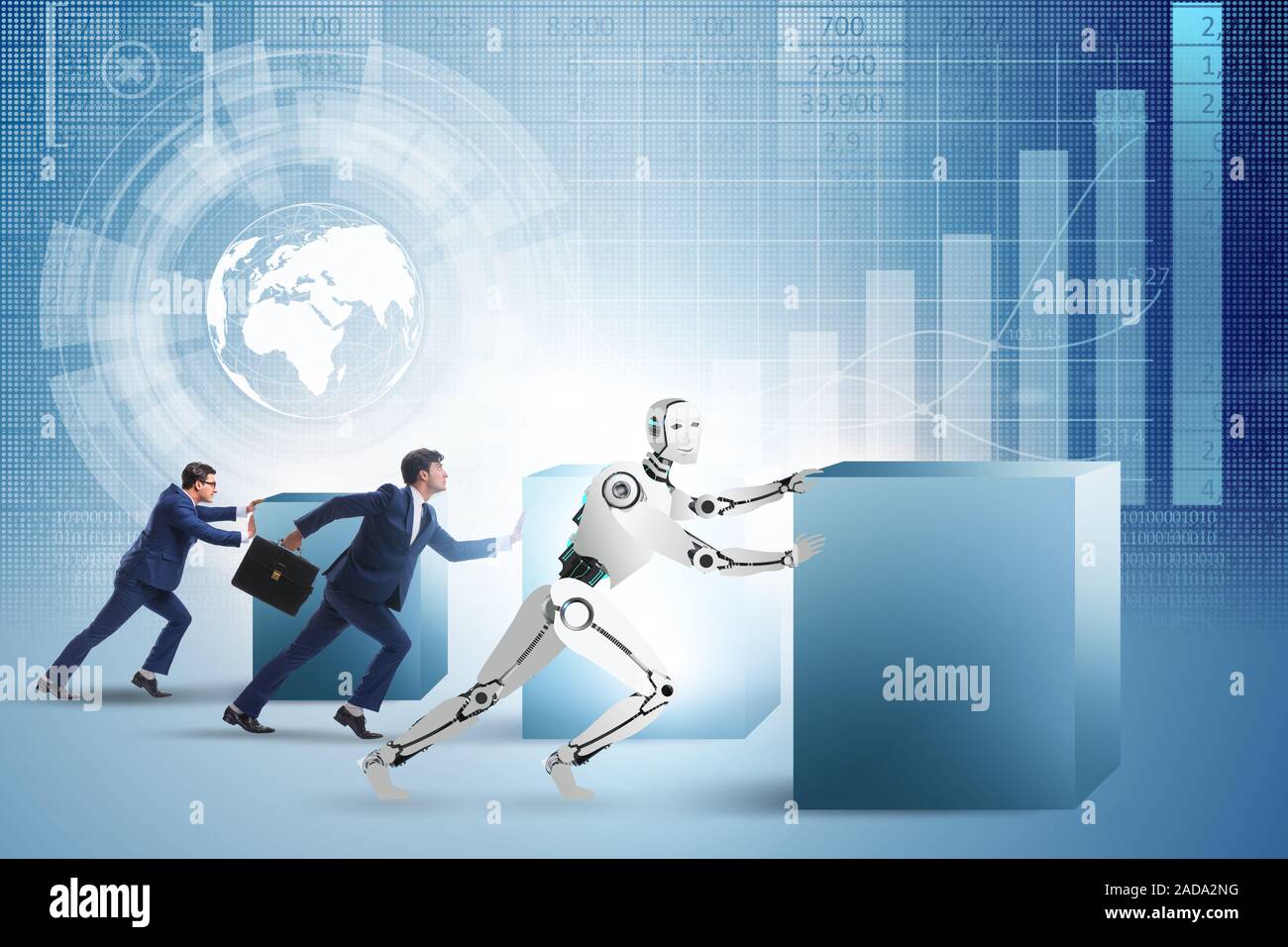 Humans and robots hi-res stock photography and images - Alamy