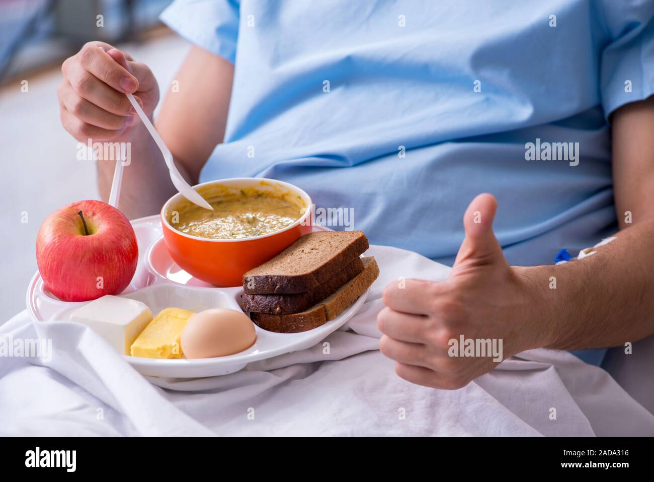 Recovering patient eating hi-res stock photography and images - Alamy