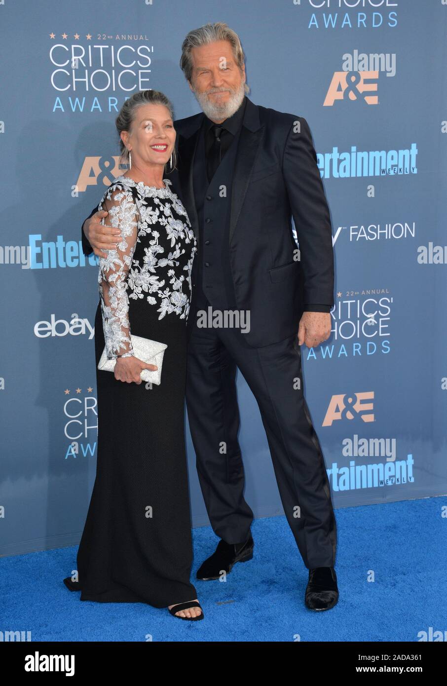 Jeff Bridges & Susan Geston at the 22nd Annual Critics' Choice Awards ...