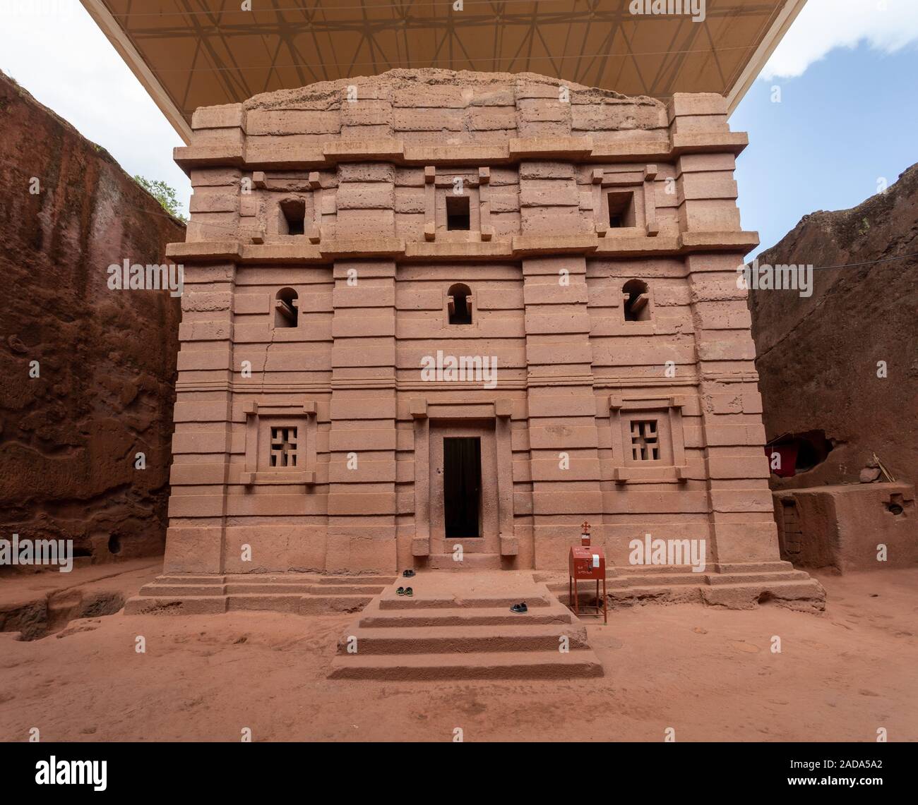 Biete Amanuel underground Orthodox monolith Lalibela, Ethiopia Stock ...