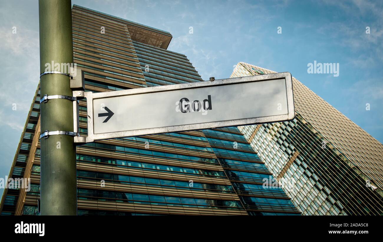 Street Sign to God Stock Photo - Alamy