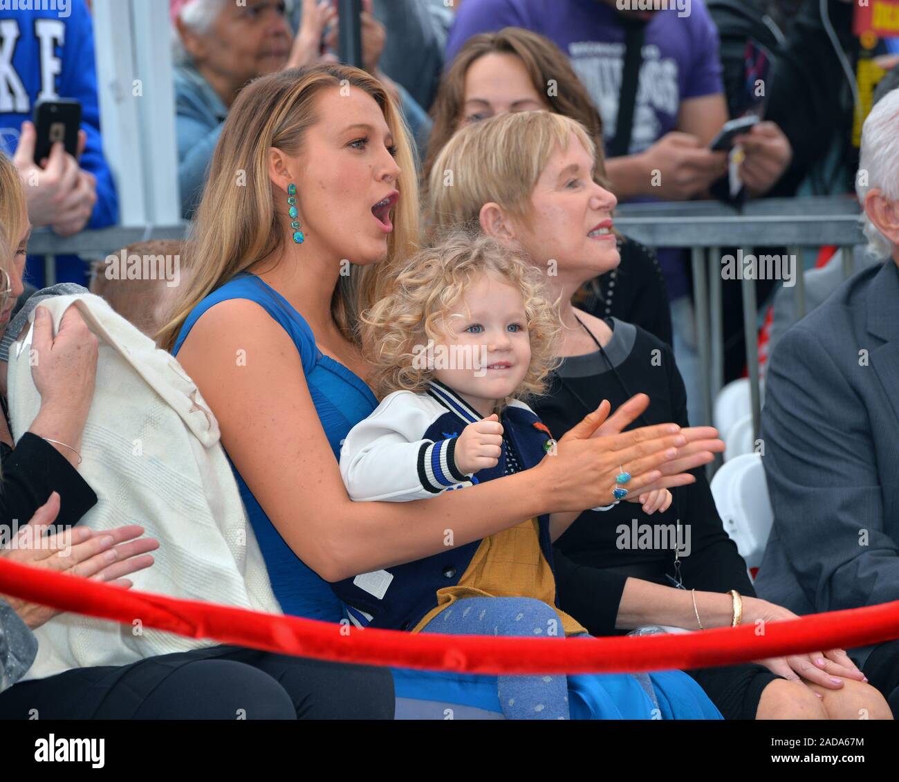 Actress Blake Lively & daughter James Reynolds (2) & Tammy Reynolds ...