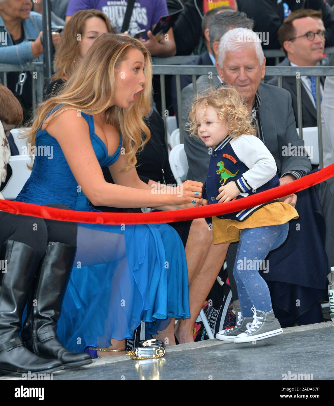 Actress Blake Lively & daughter James Reynolds (2) at the Hollywood ...