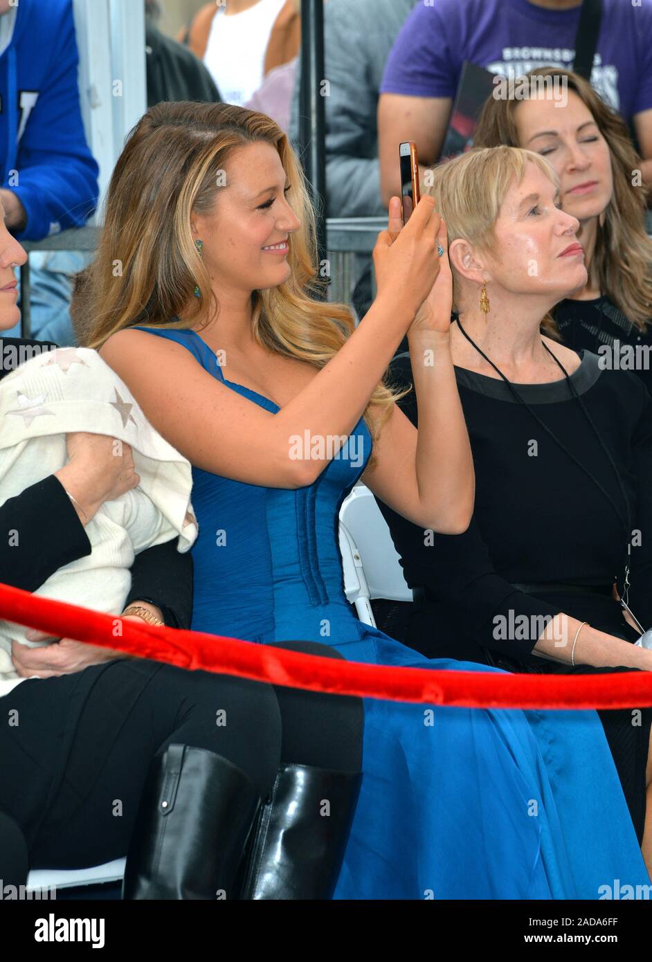 Actress Blake Lively & Tammy Reynolds (Ryan's mother) at the Hollywood ...