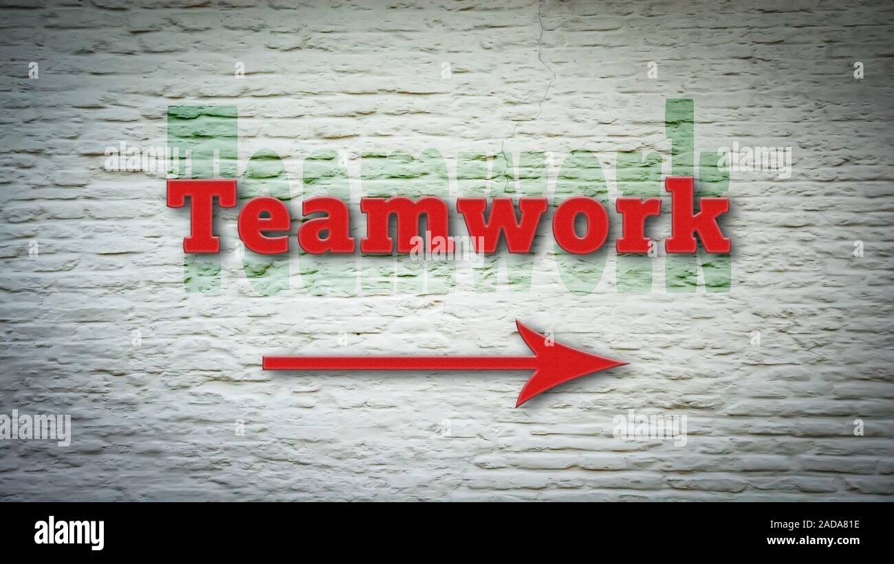 Street Sign to Teamwork Stock Photo - Alamy