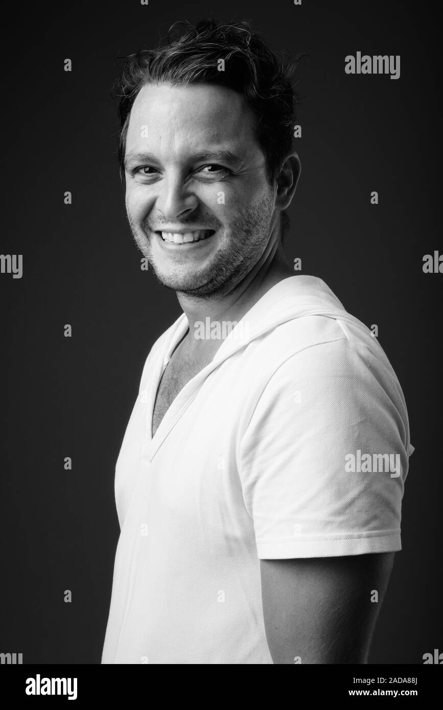 Italian man smiling hi-res stock photography and images - Alamy