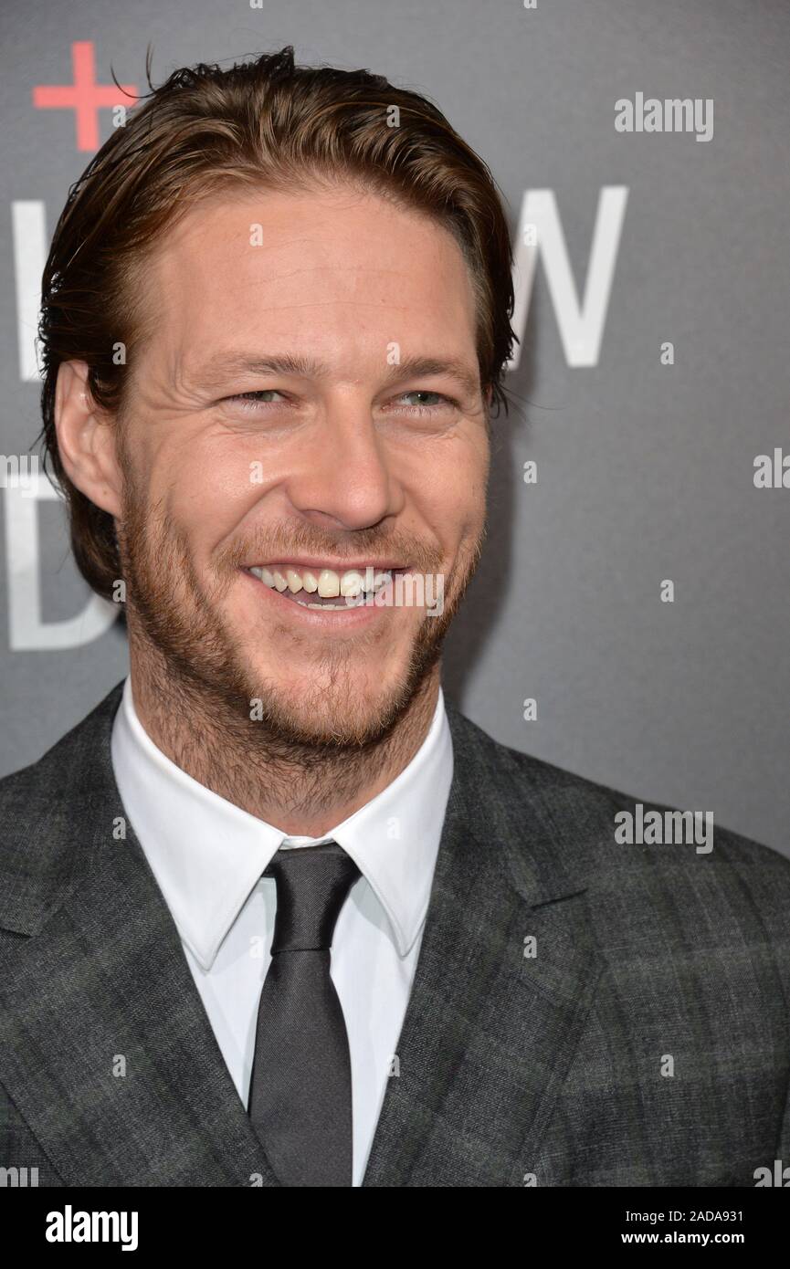 LOS ANGELES, CA. October 24, 2016: Actor Luke Bracey at the Los Angeles ...