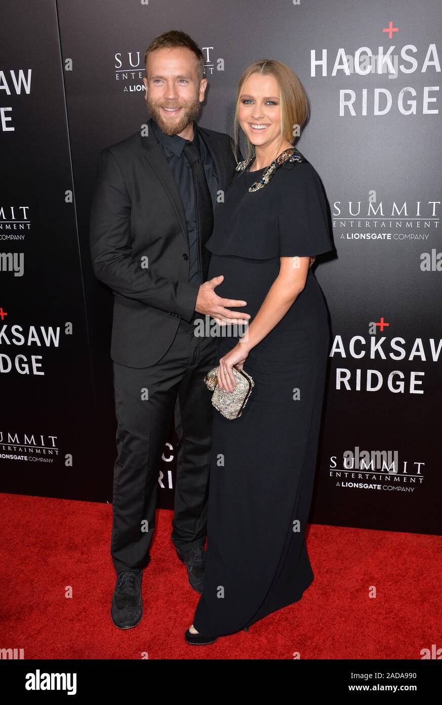 LOS ANGELES, CA. October 24, 2016: Actress Teresa Palmer & husband ...