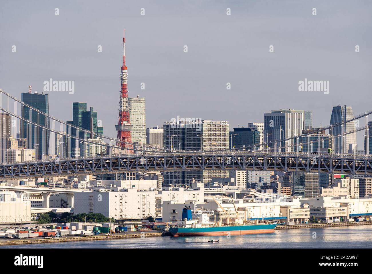 Tokyo Tower Rainbow bridge Stock Photo - Alamy