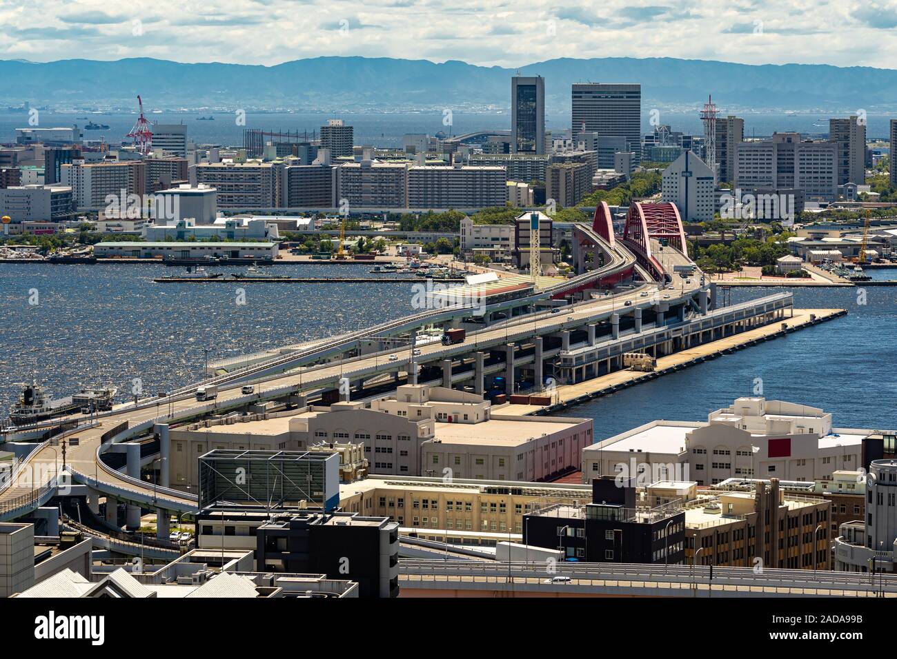 Aerial view Kobe Japan Stock Photo - Alamy
